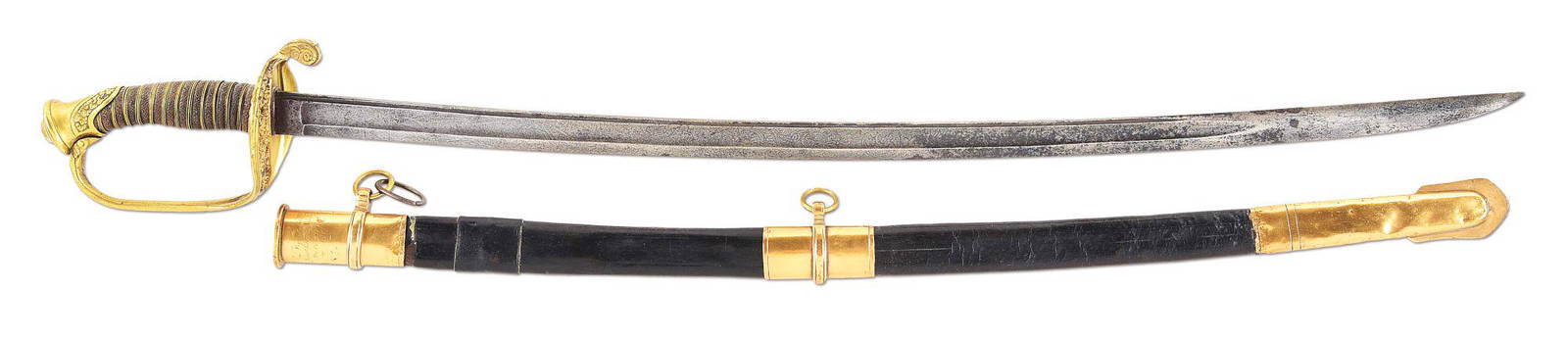 Us Civil War M1850 Foot Officer Sword Presented To Lt. Edward Edgerly ...