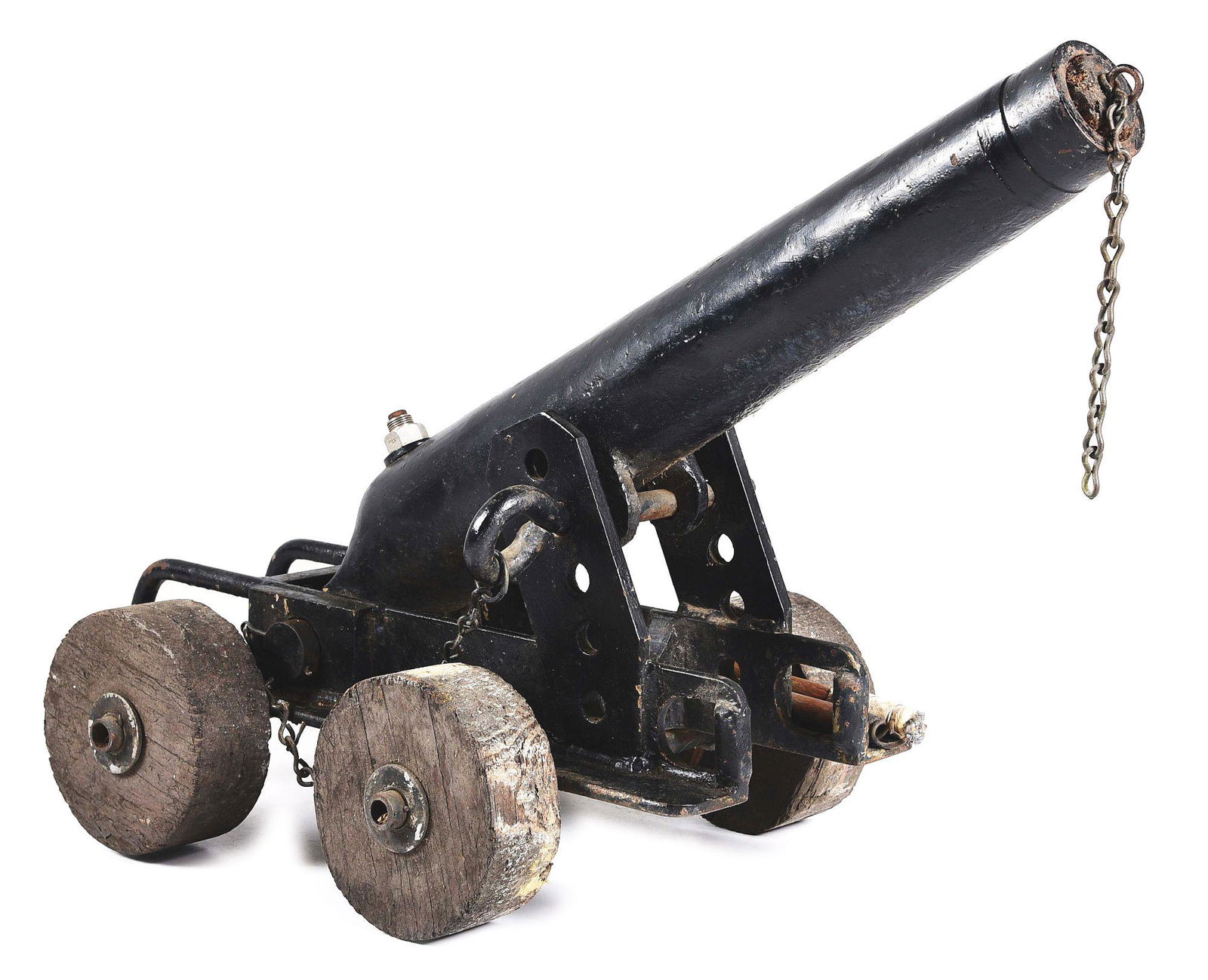 (a) Line-throwing Cannon On Naval Company Carriage. Auction
