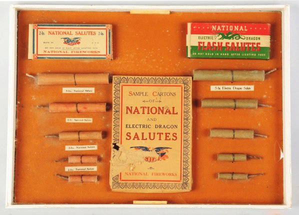 Salesman's Sample Firecracker Board.