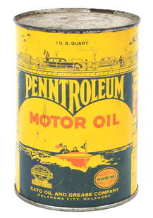Cato Penntroleum Motor Oil Can