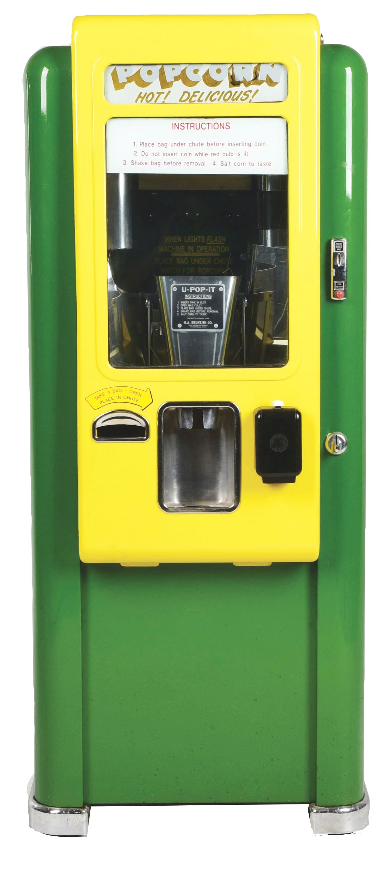 U-pop-it Restored Popcorn Coin Operated Machine. Auction
