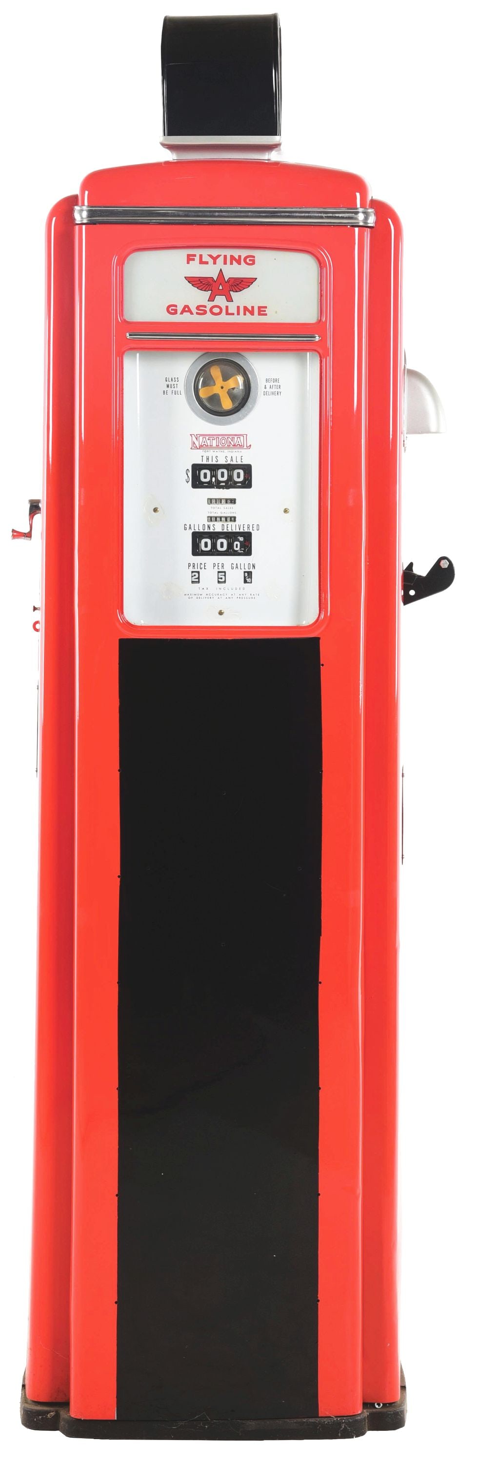 Tokheim Model #39 Gas Pump Restored In Flying A Gasoline. Auction