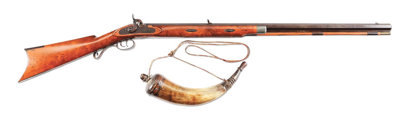 (a) Sharon Rifle Barrel Company Percussion Plains Rifle. Auction