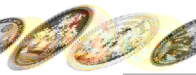 Collection Of 2: Belmont & Tivoli Beer Advertising Trays. Auction