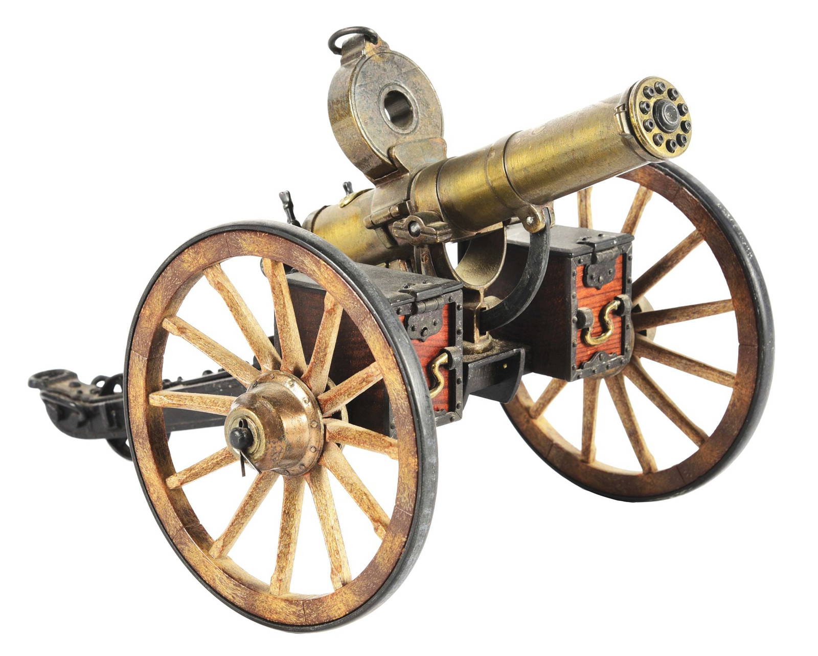 Extremly Attractive - Miniature Gatling Gun Replica. Auction