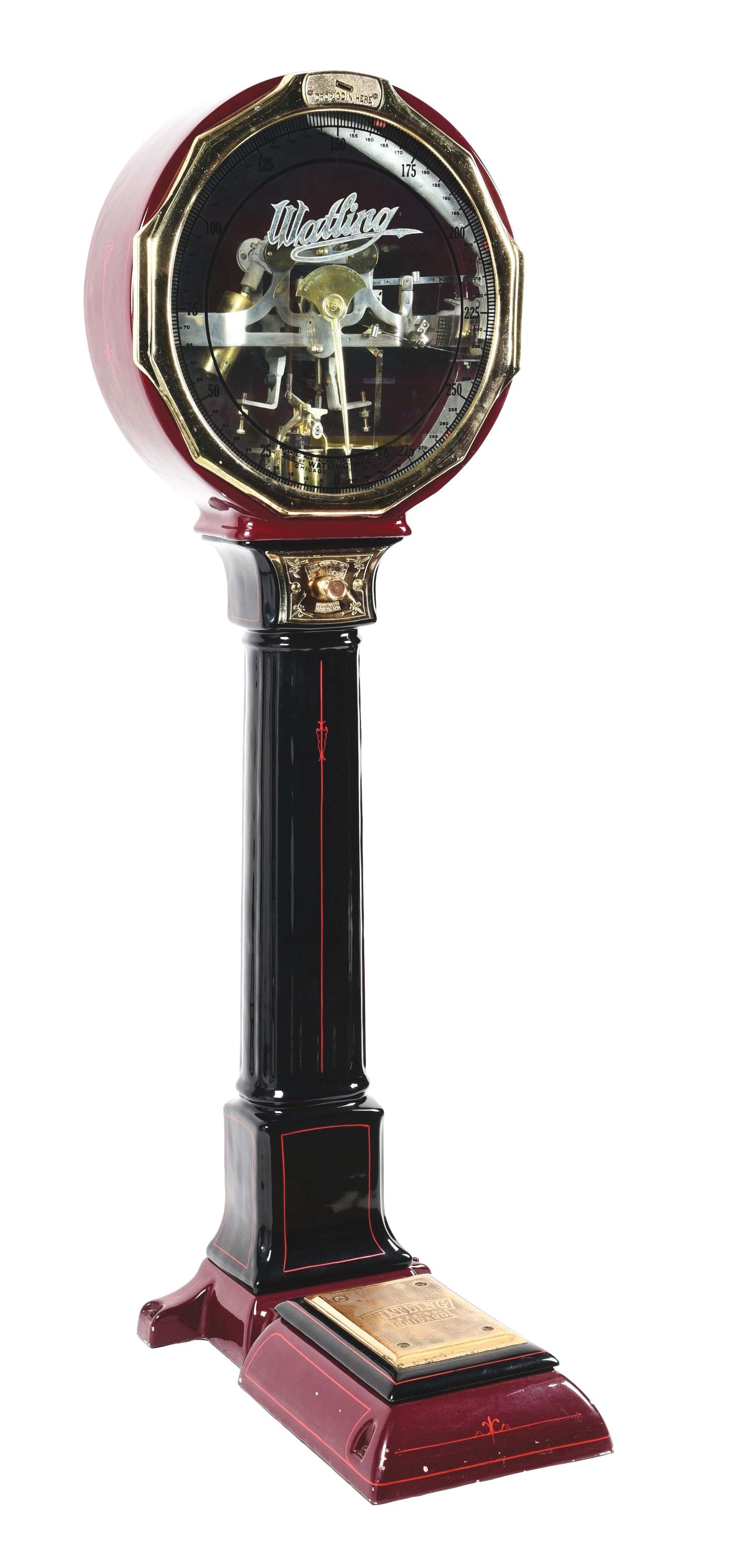 1¢ Watling President Cast Iron "lollipop" Scale. Auction