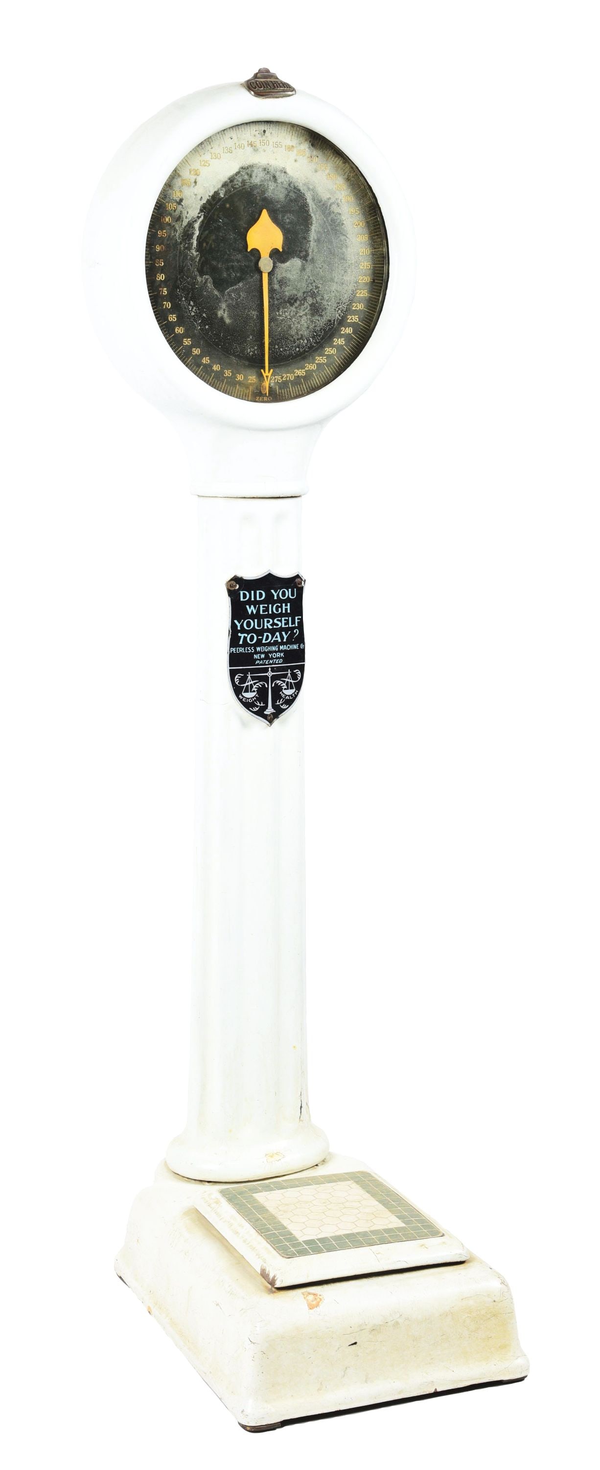 1¢ Peerless Weighing Machine Co. "honest Weight" Porcelain Lollipop ...