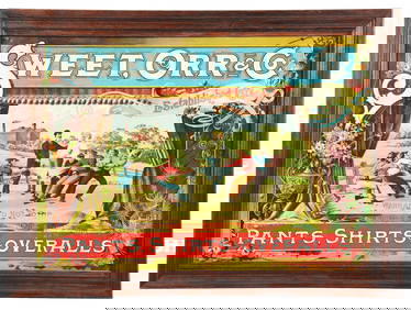 Ithaca Sign Works Alba Drug Co. Tin Advertising Sign