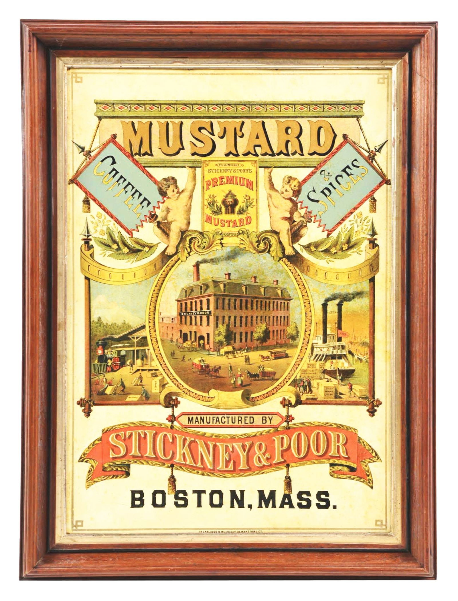 Stickney & Poor Mustard, Coffee And Spices Tin Lithograph W/ Early ...