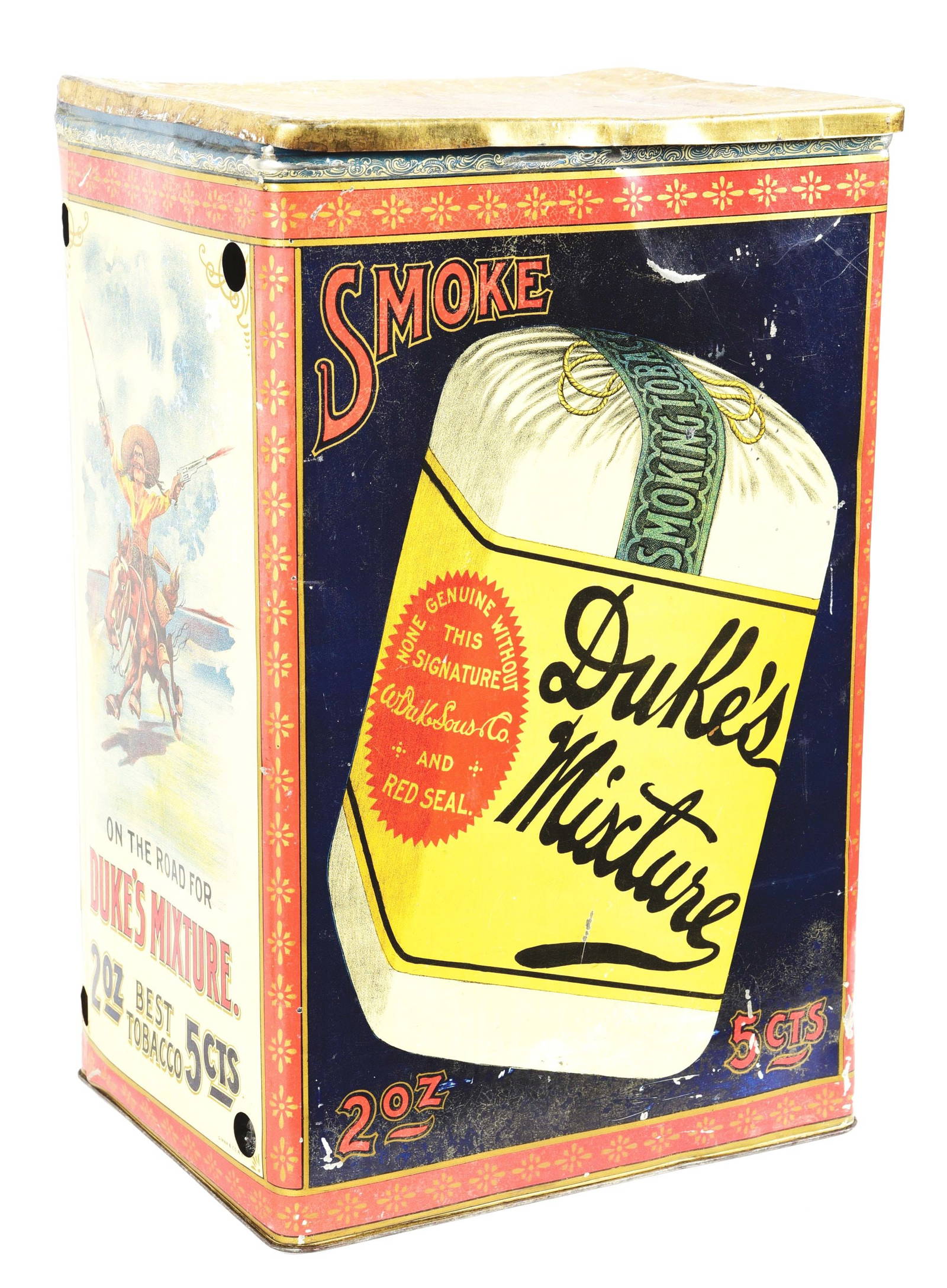 Outstanding Duke's Mixture 2 Oz. Best Tobacco Tin Lithograph Can W ...