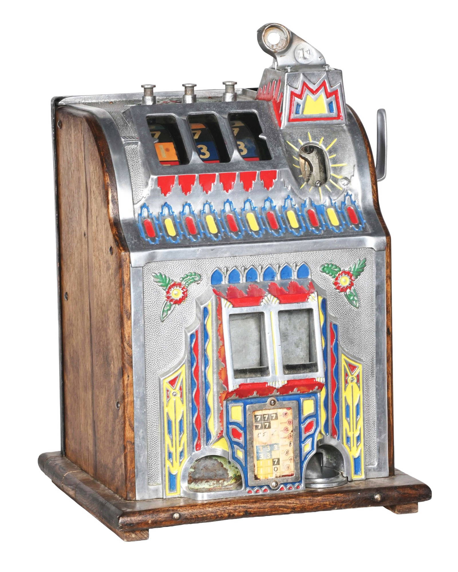 1d Pace/mills Mfg. Co. Comet Revamp Slot Machine. Auction