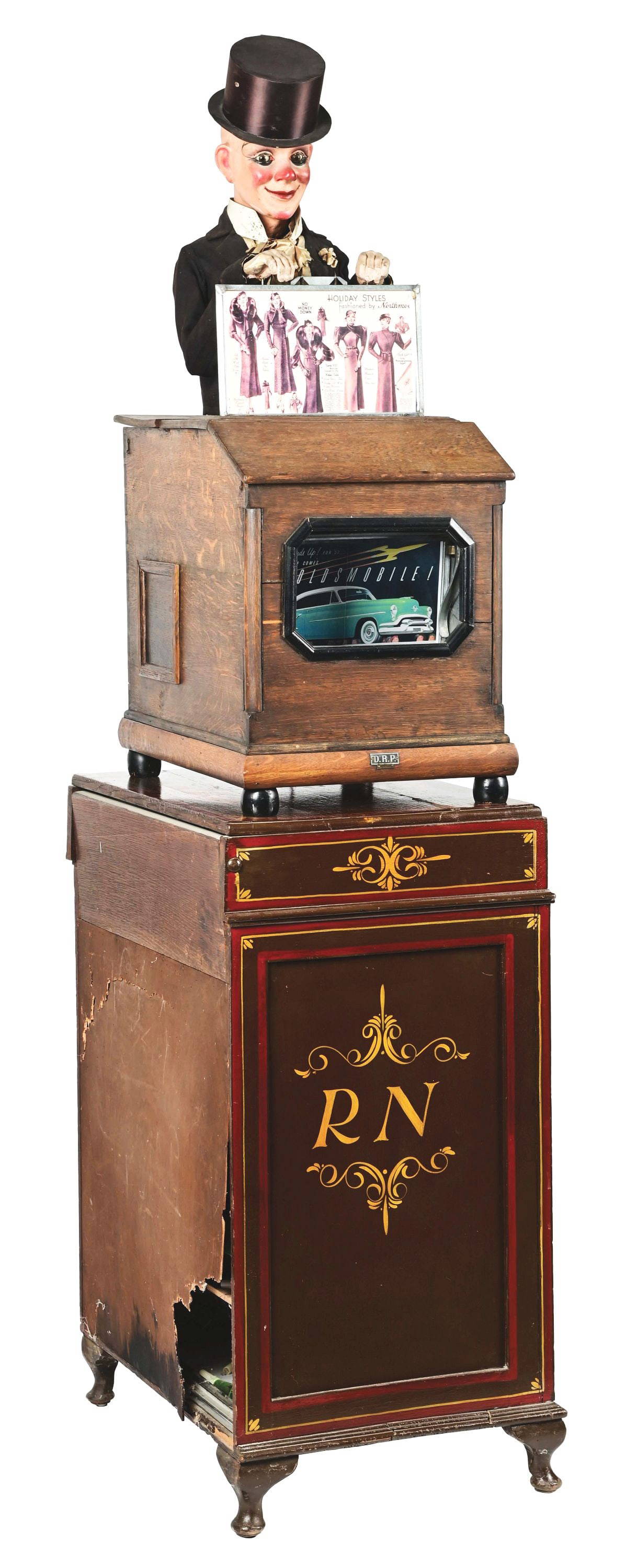 Automatic Advertising Automaton With Original Advertising Signs. Auction