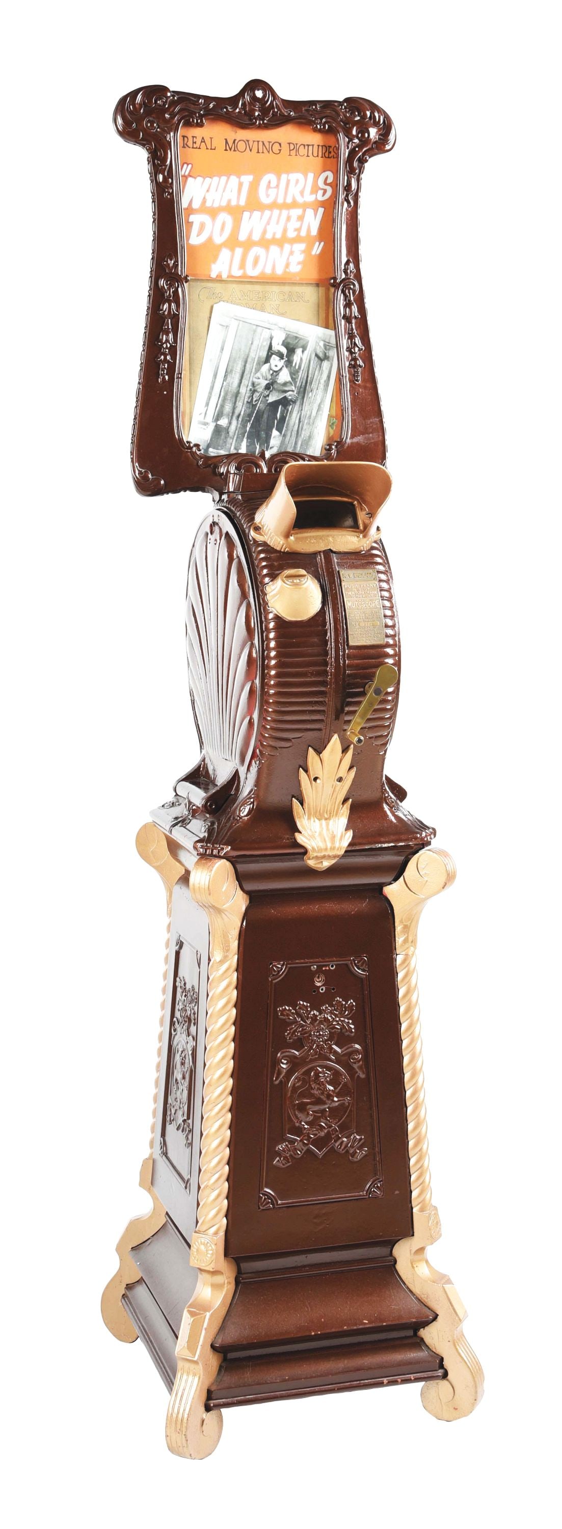 1¢ International Mutoscope Reel Clamshell Movie Viewer. Auction