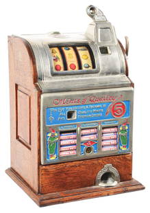 5¢ O.d. Jennings Slot Machine With Pace Conversion Jackpot Front . Auction