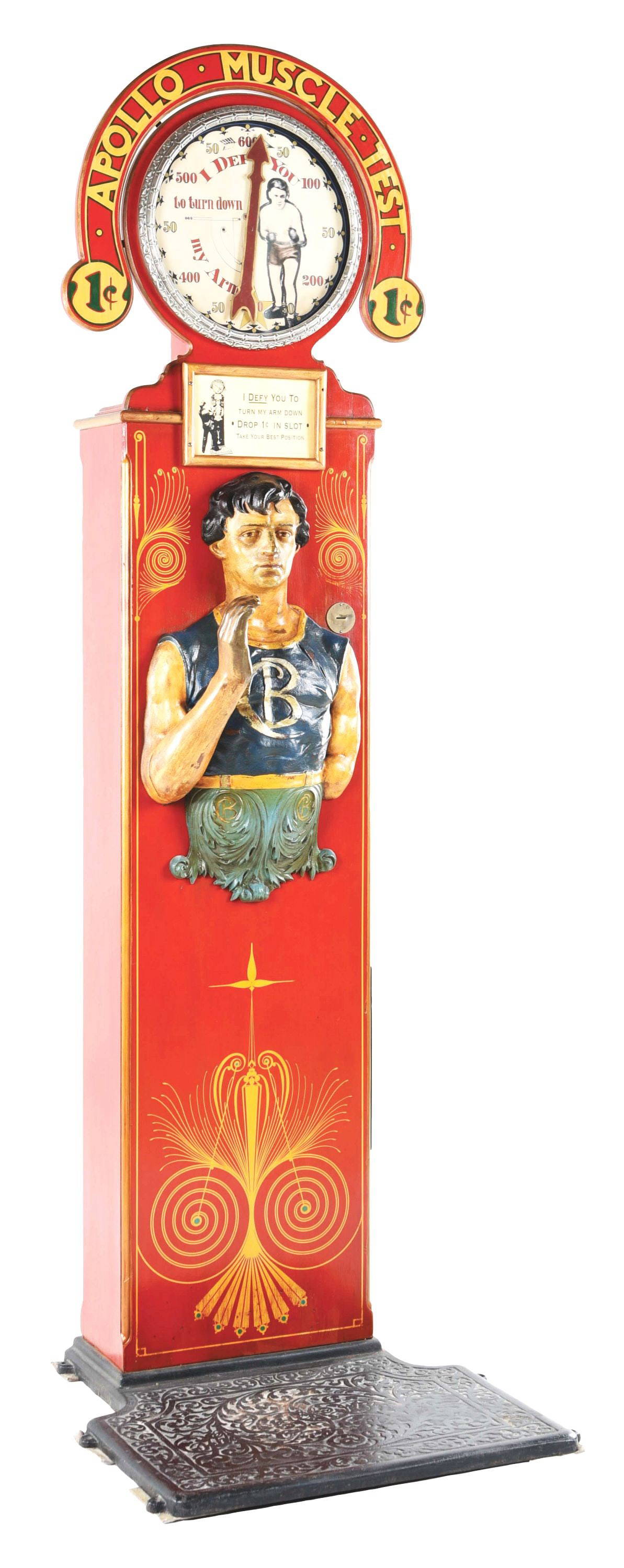 1¢ Caille Apollo Muscle Test Arcade Game. Auction