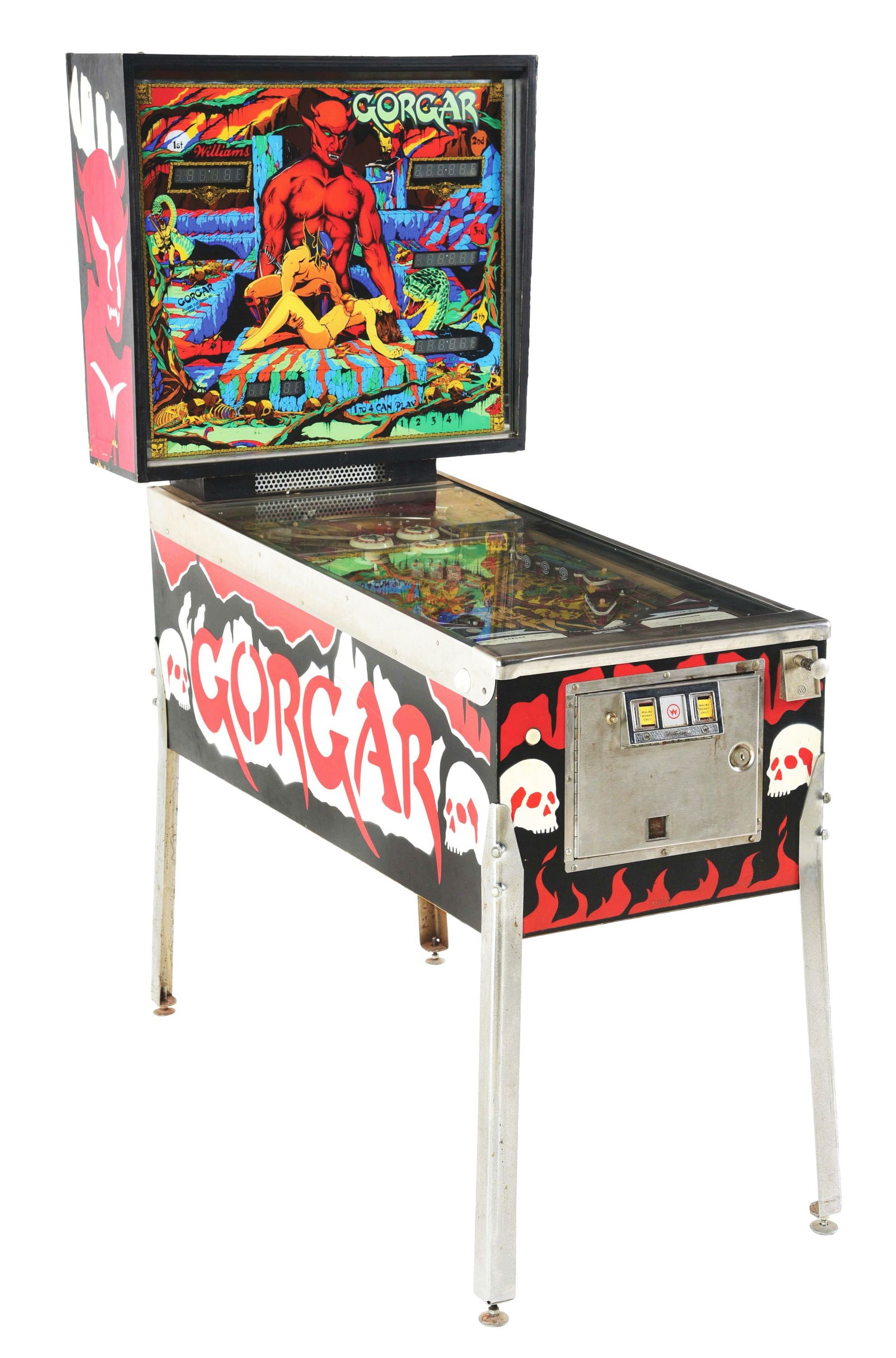 25¢ "gorgar" Pinball Machine. Auction