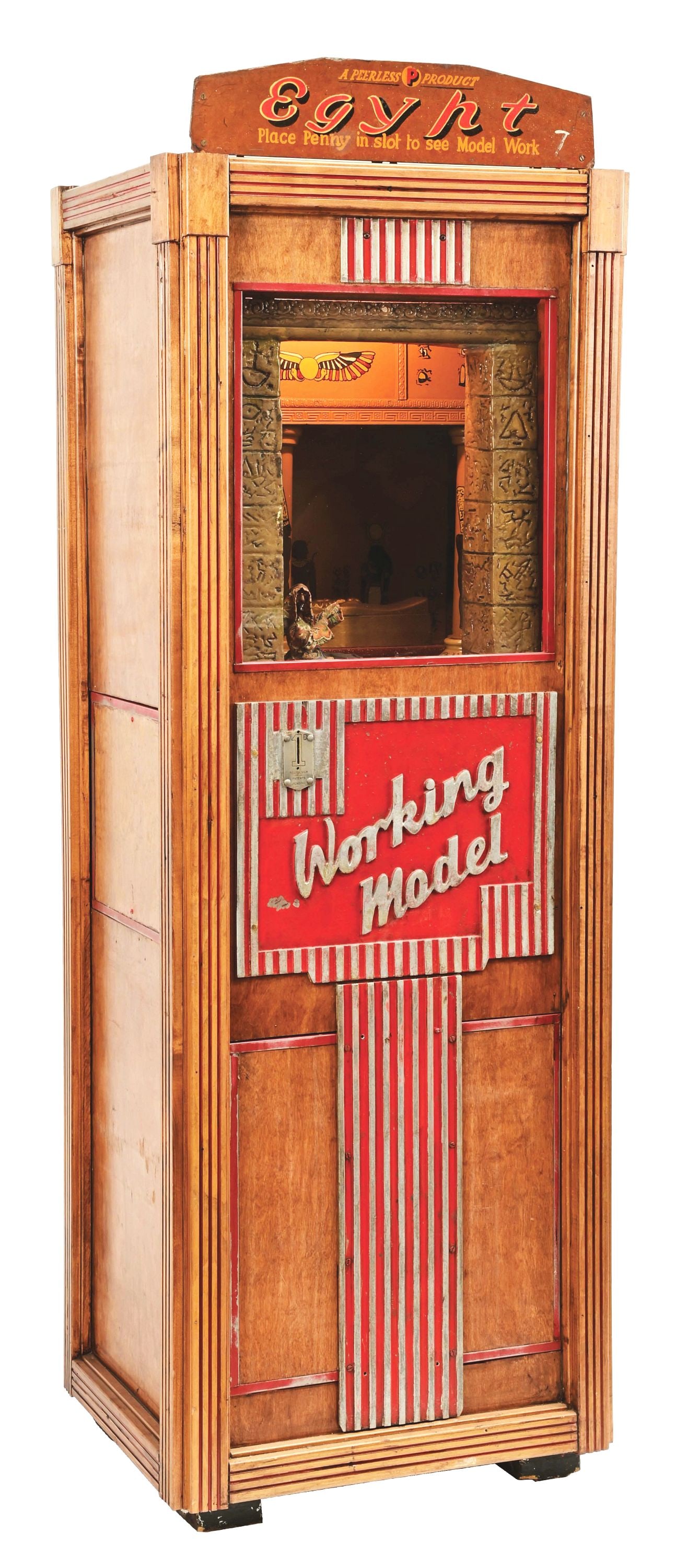 Bolands Working Model "the Pharaoh" Arcade Machine. Auction