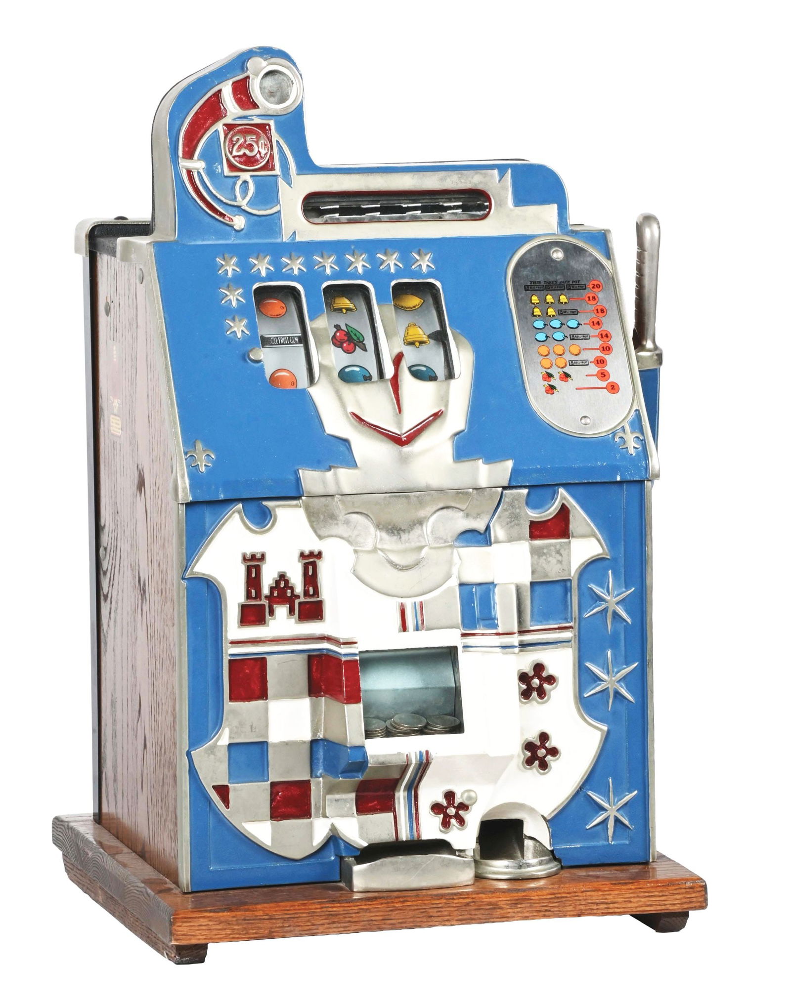 25¢ Mills Novelty Co. Castle Front Slot Machine. Auction