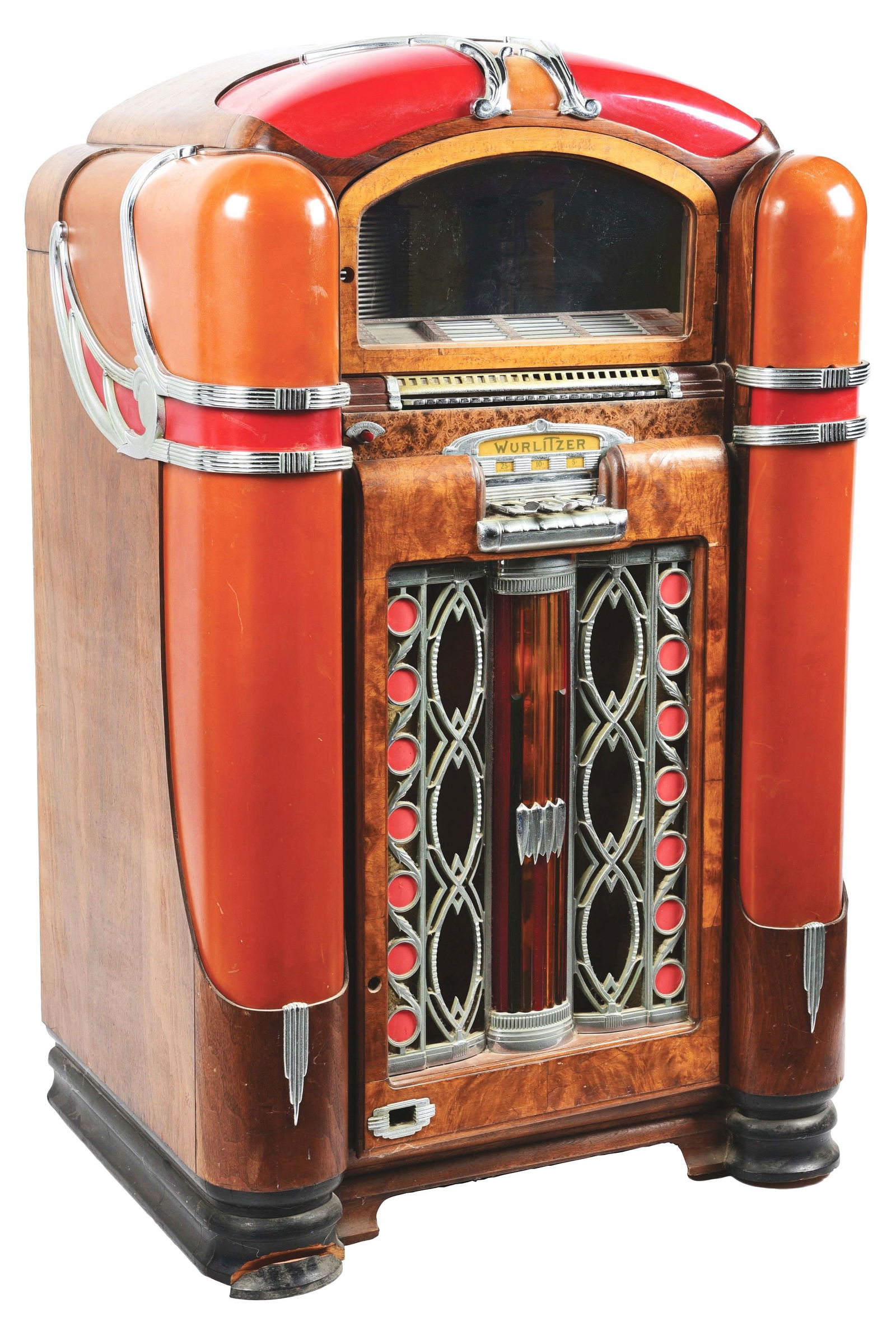 Multi-coin Wurlitzer Model 800 Jukebox. Auction