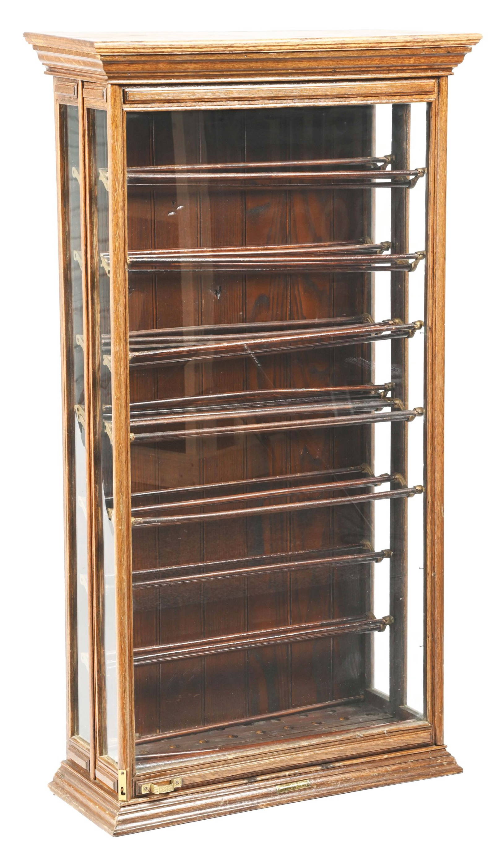 Wooden Ribbon Display Case. Auction