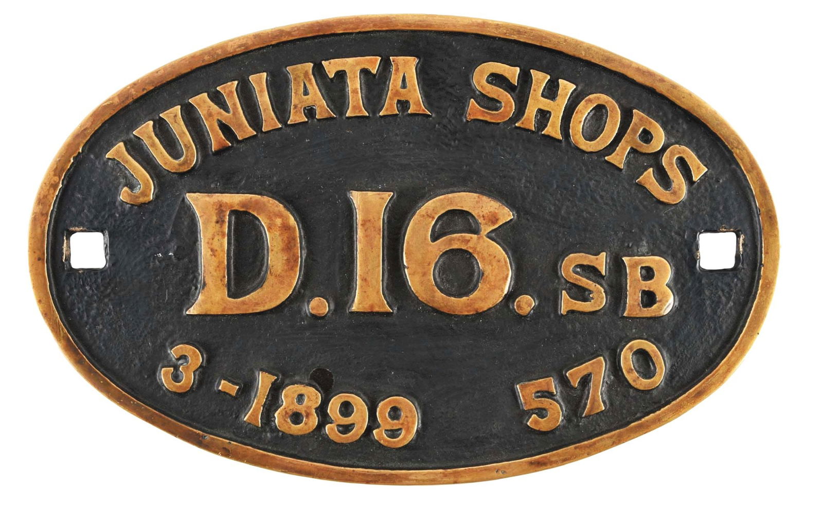 Prr Locomotive Builder's Plate. Auction