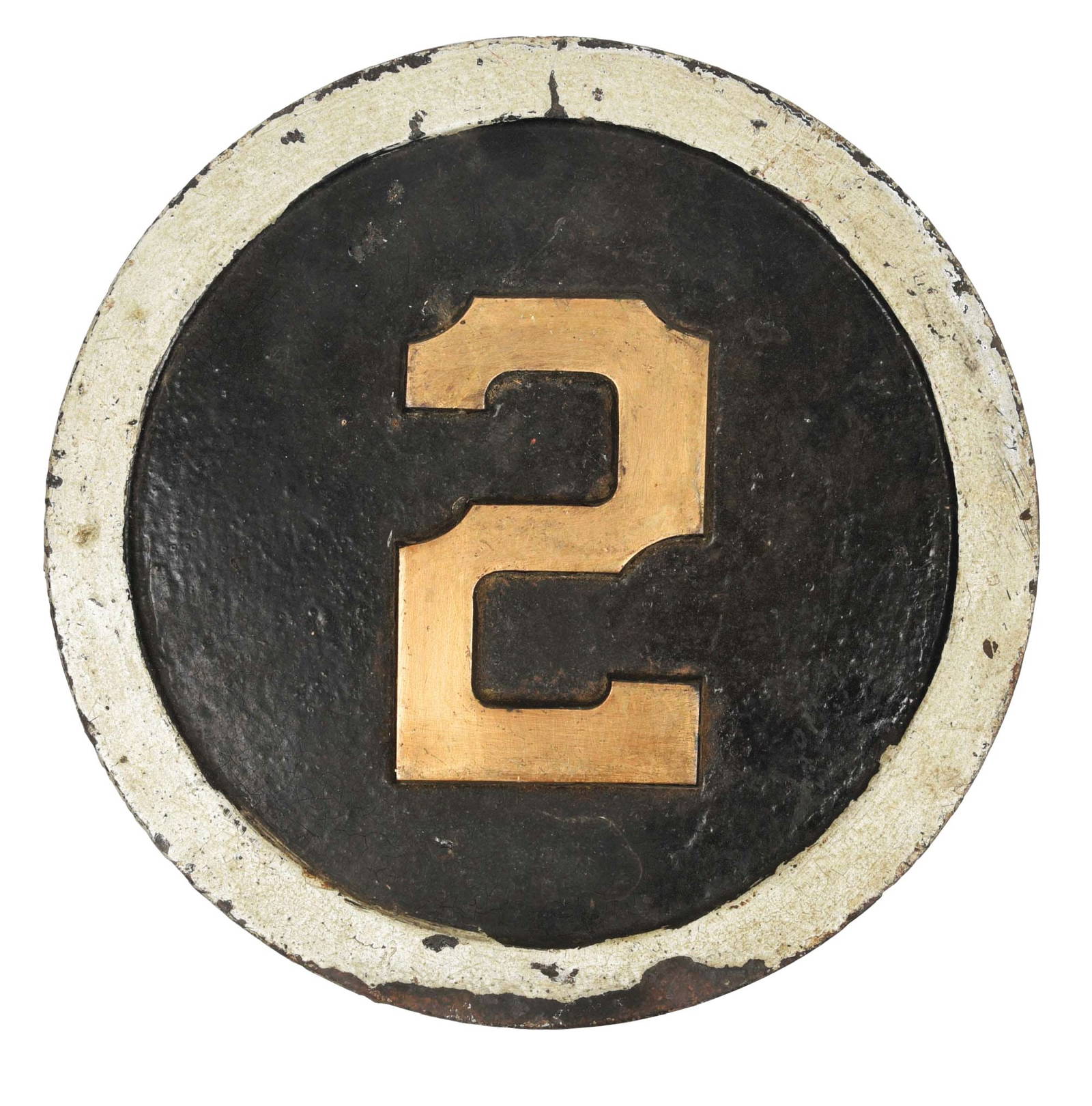 Steam Locomotive Number Plate 2. Auction