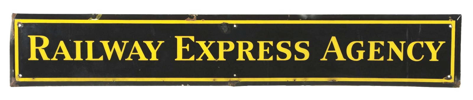 Railway Express Agency Sign.