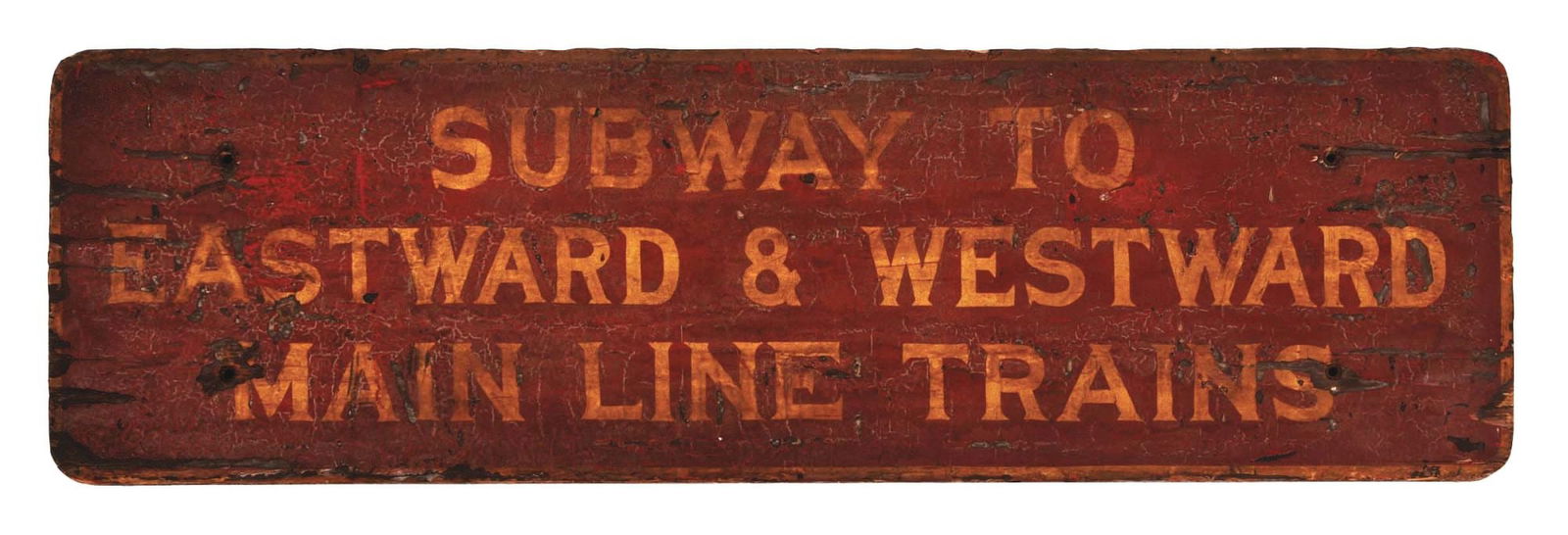 Prr Railroad Sign. Auction