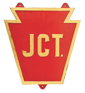 Prr Interlocking Tower Sign. Auction