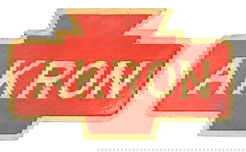 Prr Station Approach Sign. Auction