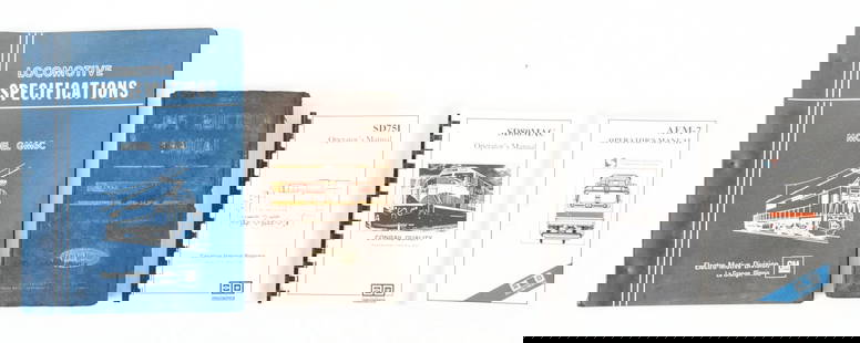 Lot Of 3: Canadian Locomotive Instruction Manuals. Auction