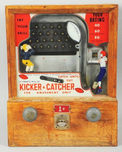 Kicker & Catcher 1 Cent Countertop Skill Game.