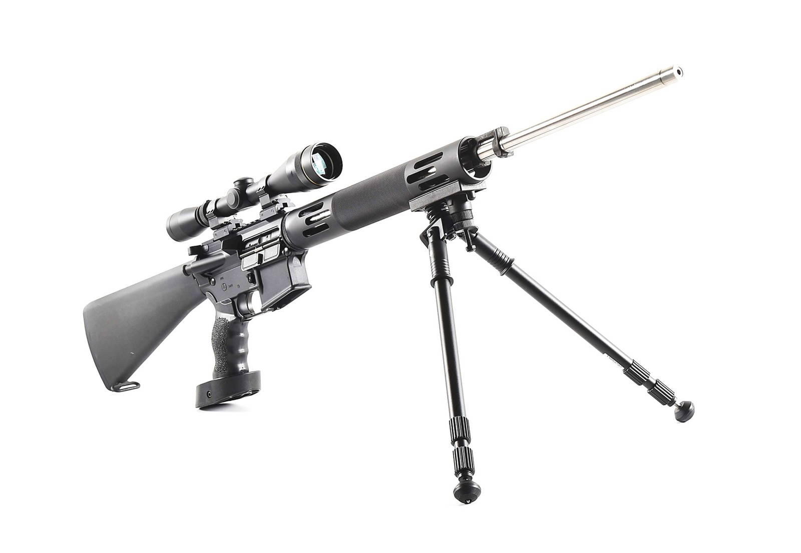 (m) Bushmaster Xm15-e2s Semi Automatic Target Rifle With Leupold Optic ...