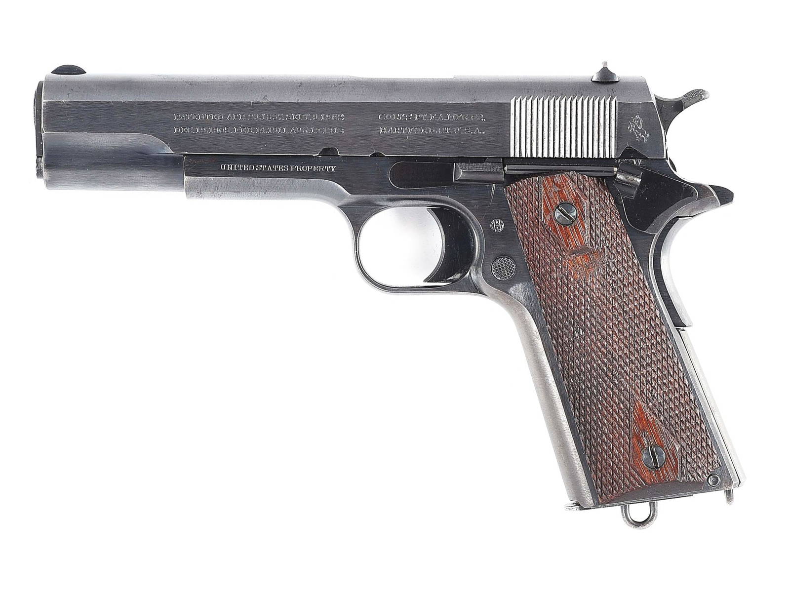 (c) High Condition Colt 1911 .45 Acp Automatic Pistol (1917). Auction