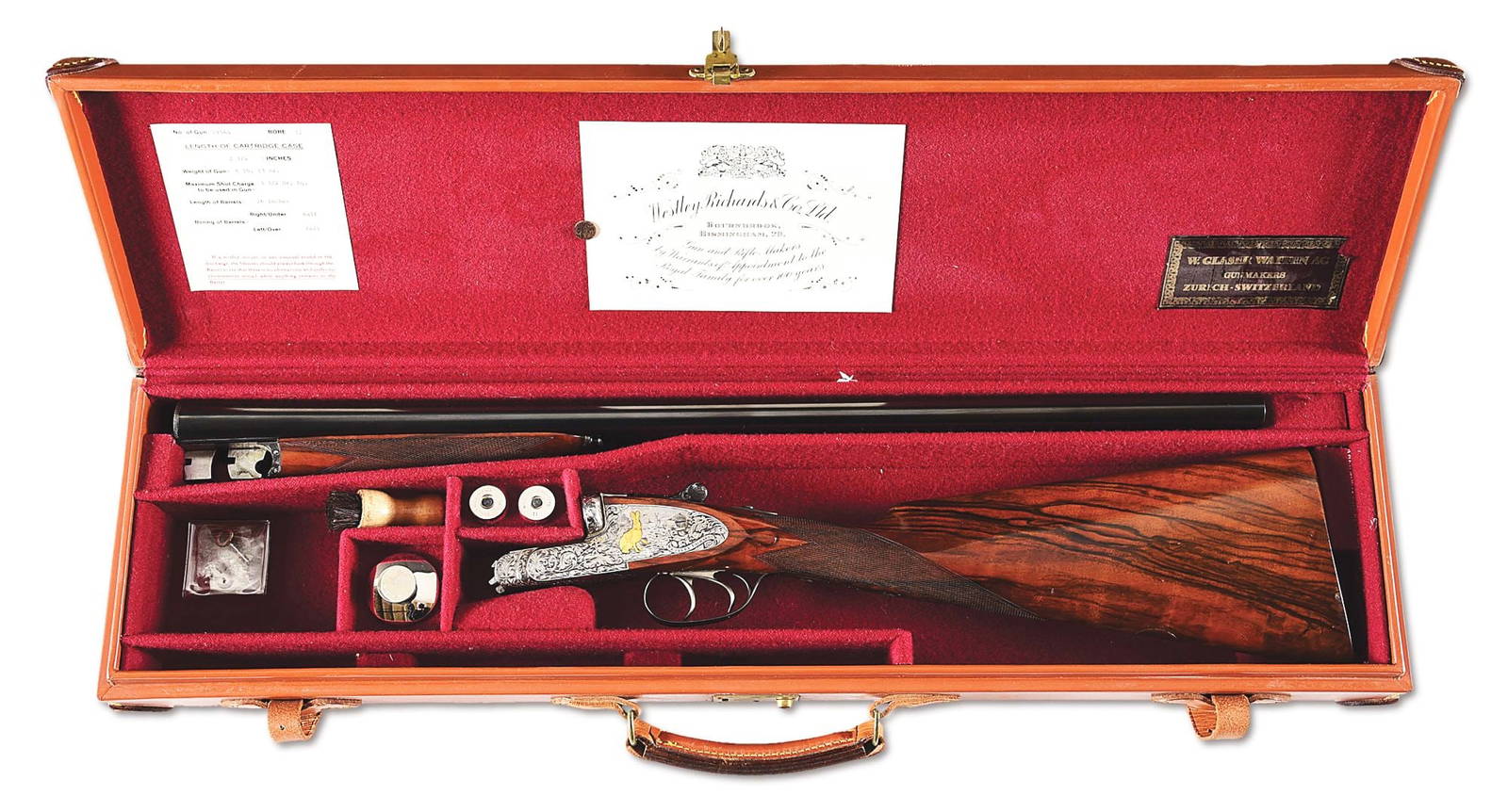 (m) Westley Richards Sle 12 Gauge Side By Side Shotgun With Case ...