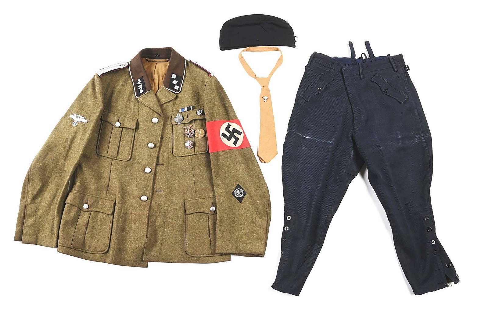 Third Reich Nskk Officer Uniform Grouping. Auction