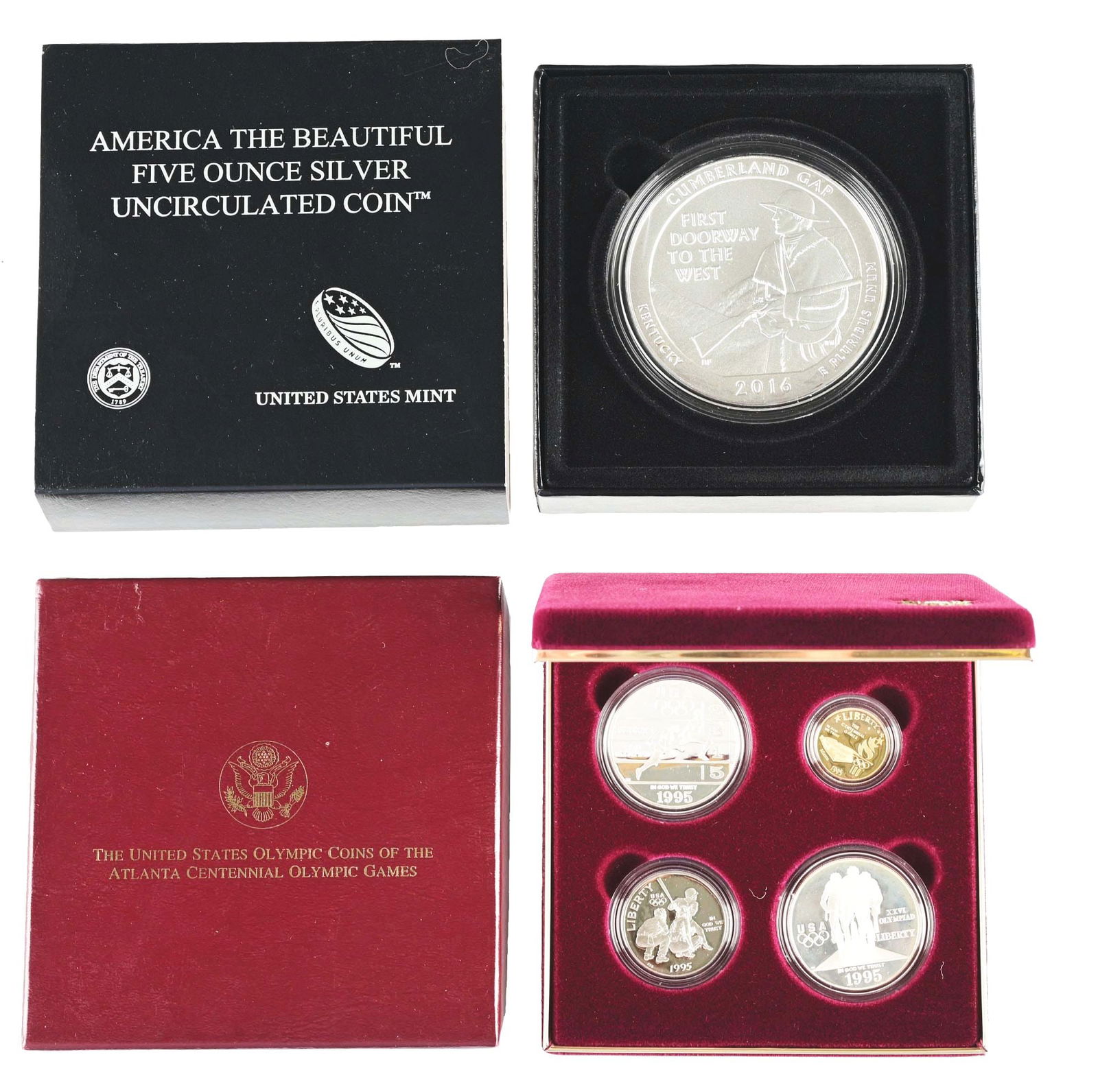 Lot Of 2: Gold And Silver Coin Sets Auction