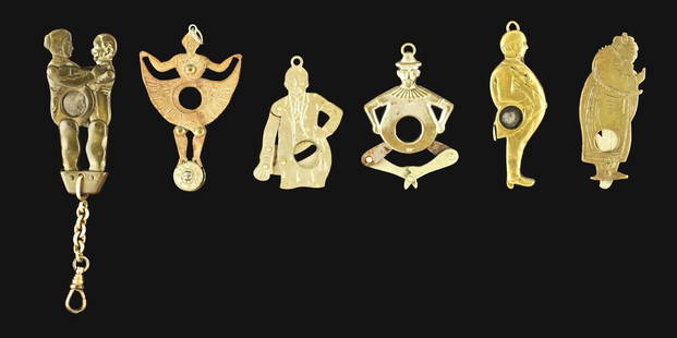 Collection Of 10 Various Small Fob-type Cigar Cutters. Auction