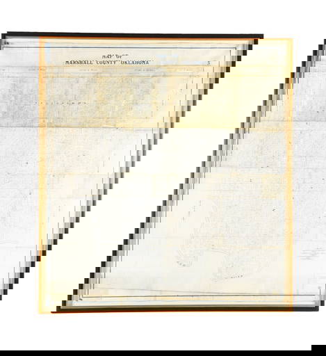 Gus A Mills & E. A. Meagher, Map Of Marshall County Oklahoma 1915.