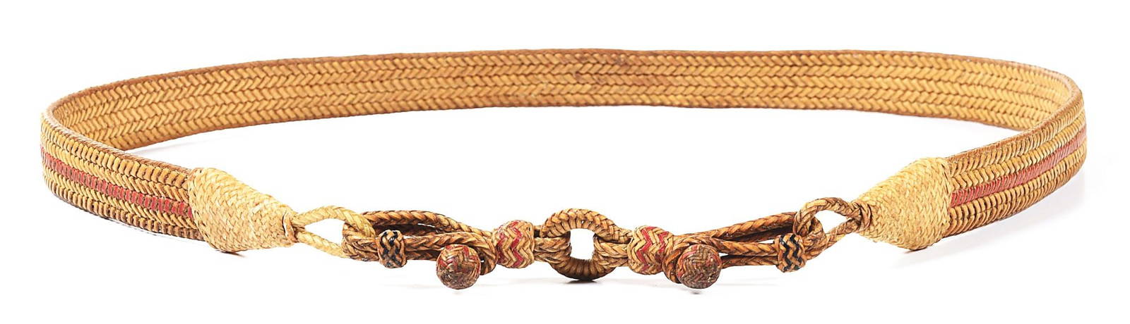 Very Rare Luis B. Ortega Braided Rawhide Belt Auction