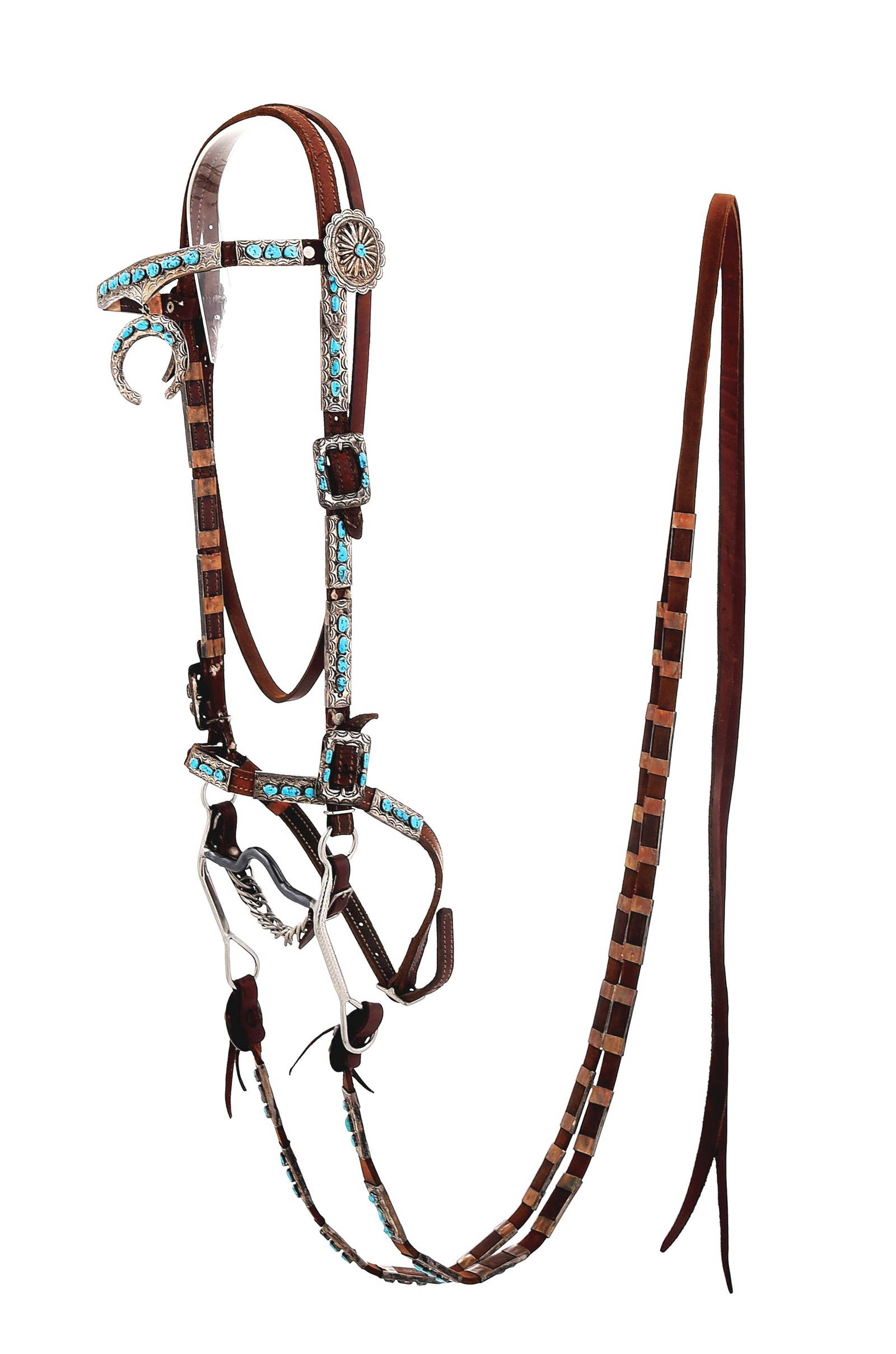 Kingman Turquoise Bridle Set Auction