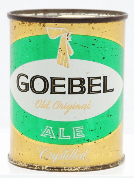 Goebel Ale Flat Top Beer Can.