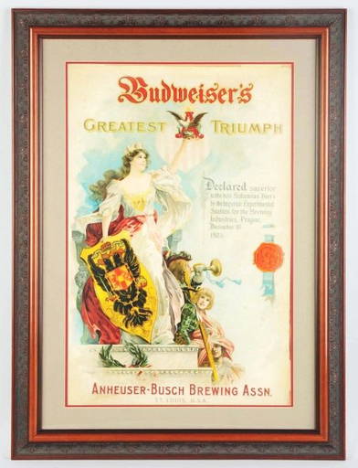 Budweiser's Greatest Triumph 1903 Lithograph.