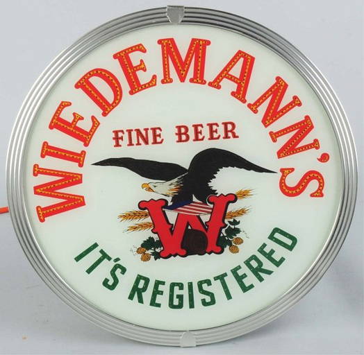 Wiedemann's Fine Beer Reverse Glass Motion Light.
