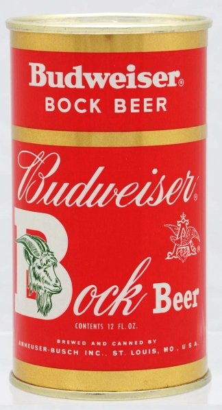1678: Budweiser Bock Flat Top Beer Can.