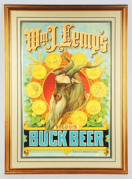 Wm. J. Lemp's Buck Beer Lithograph.