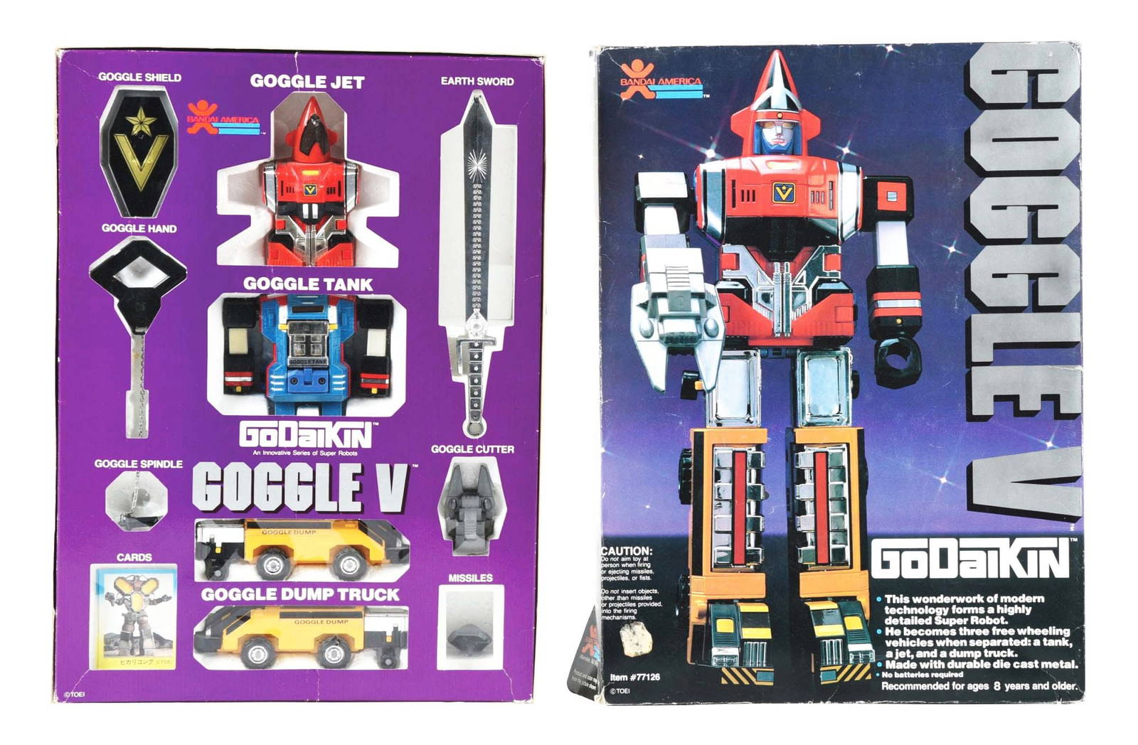 Japanese Godaikin Goggle V Die-cast Shogun Robot Transformer In ...