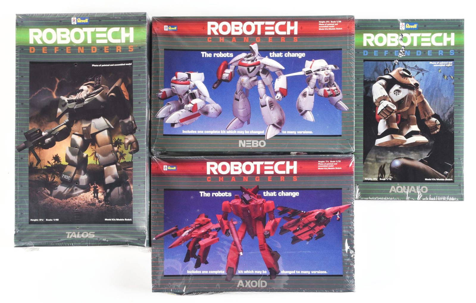 Lot Of 4: Various 1980s Revell Robotech Model Kits Sealed In Plastic Auction
