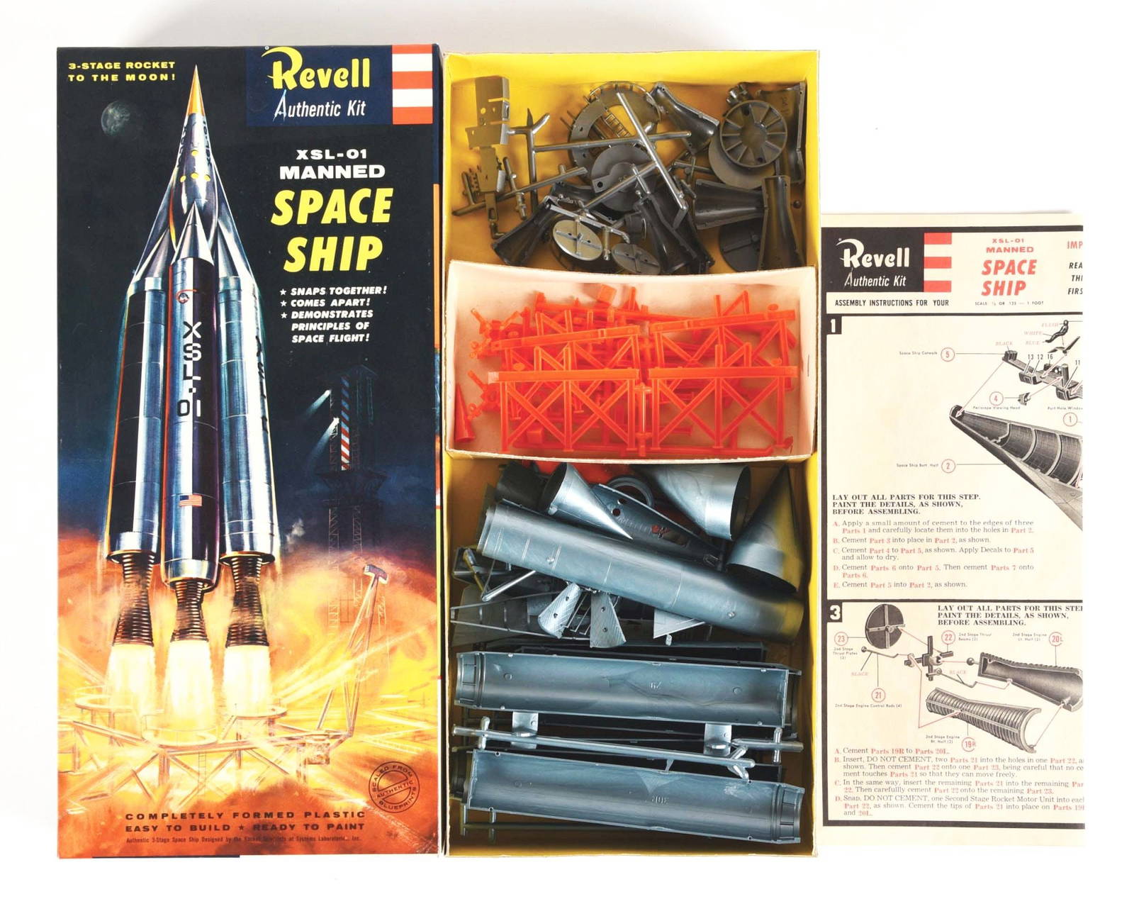 Revell Vintage Xsl-01 Manned Spaceship Model Kit Auction