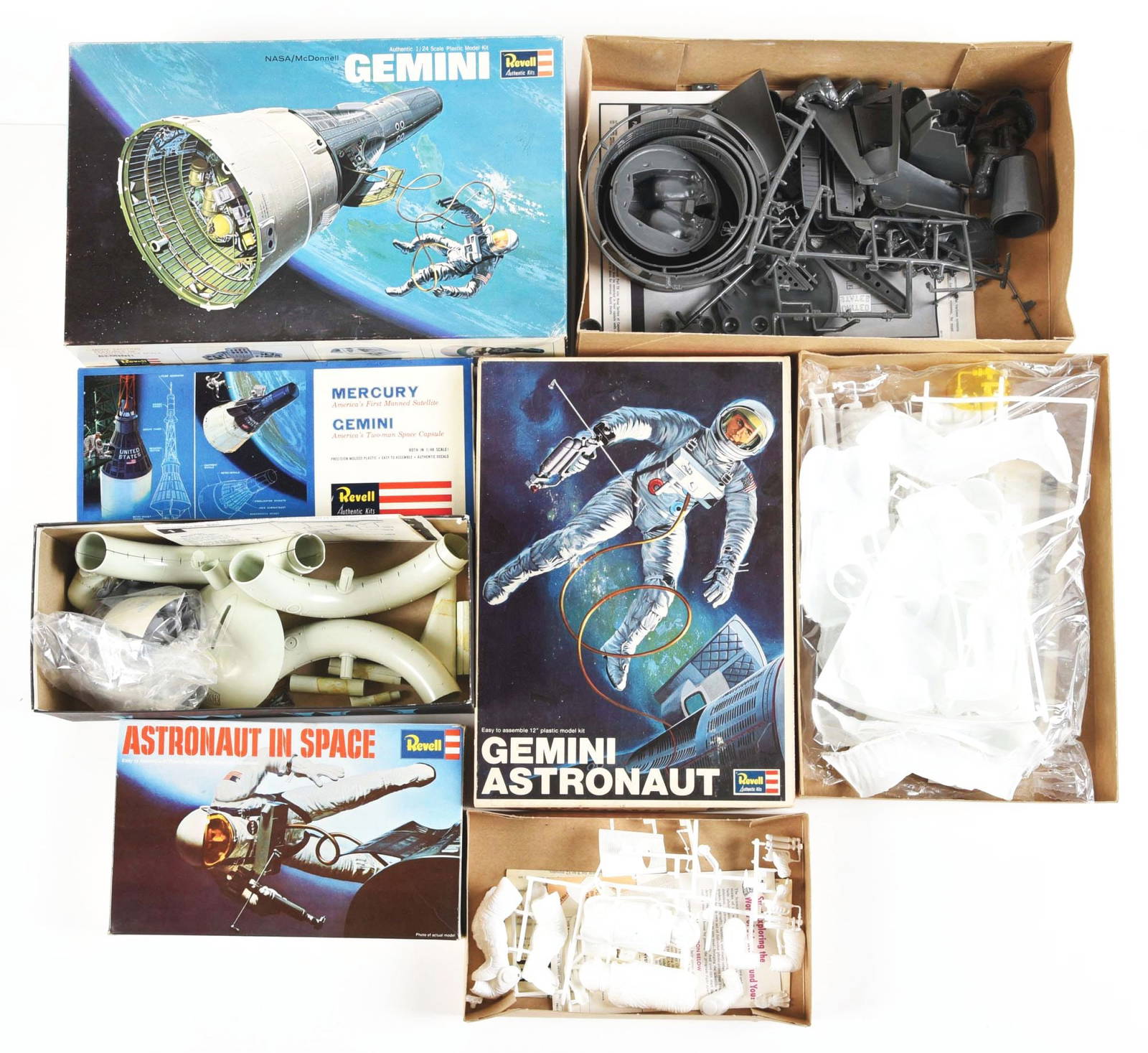 Lot Of 4: Revell Space-related Model Kits In Original Boxes Auction